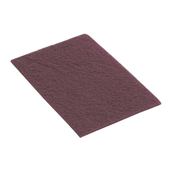Walter Surface Technologies Hand Finishing Pad, 6"x9", Maroon 07A100 | Zoro