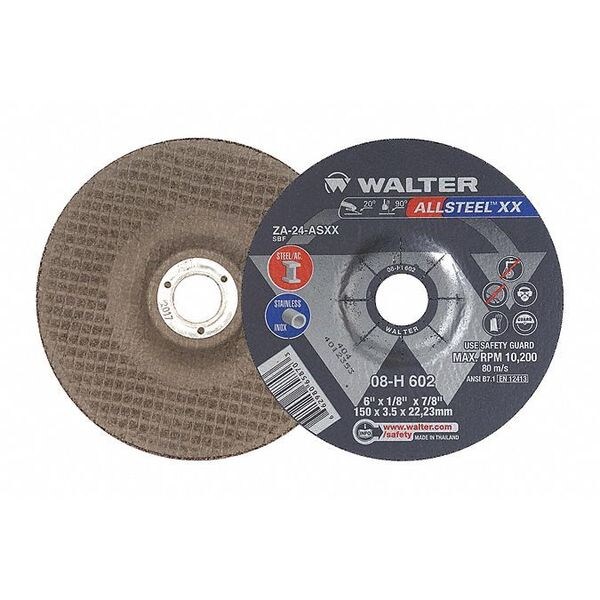 Walter Surface Technologies Grinding Wheel, T27 6"x1/8"x7/8" 08H602 | Zoro