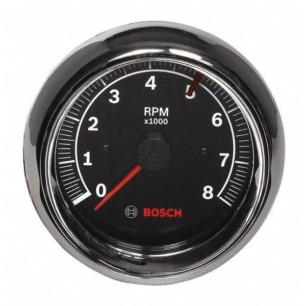 Bosch Sport II Tachometer, Black/Chrome, 3-3/8" SP0F000018 | Zoro
