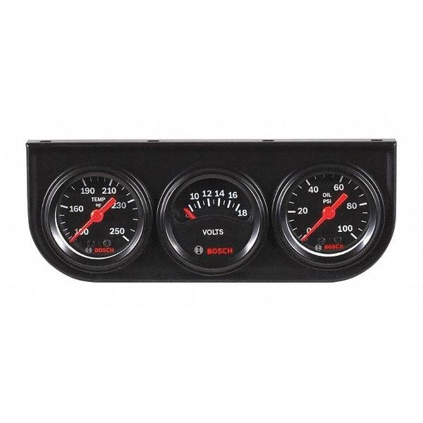 Bosch Mini Trple Gauge, Temp, Volt, PSI, 1-1/2" SP0F000037 | Zoro
