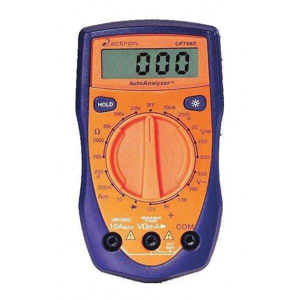 Actron Autoanalyzer Multimeter, AC/DC Voltage CP7665 | Zoro