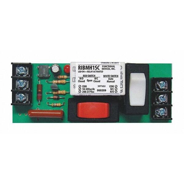 Functional Devices-Rib Track Mount Relay, 15A, SPDT/Override RIBMH1SC ...