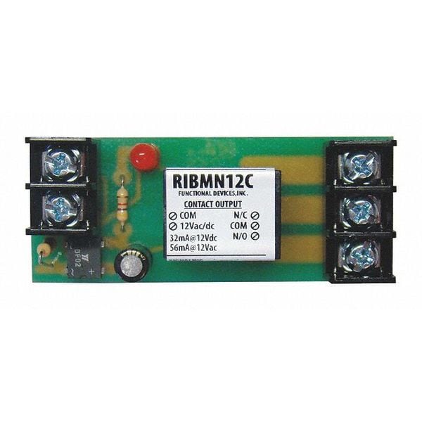 Functional Devices-Rib Track Mount Relay, 15A, SPDT RIBMN12C | Zoro