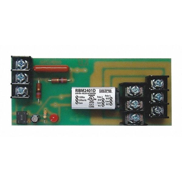 Functional Devices-Rib Track Mount Relay, 10A, DPDT RIBM2401D | Zoro