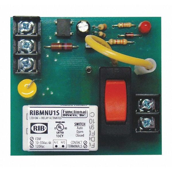 Functional Devices-Rib Track Mount Relay, 15A, SPST RIBMNU1S | Zoro