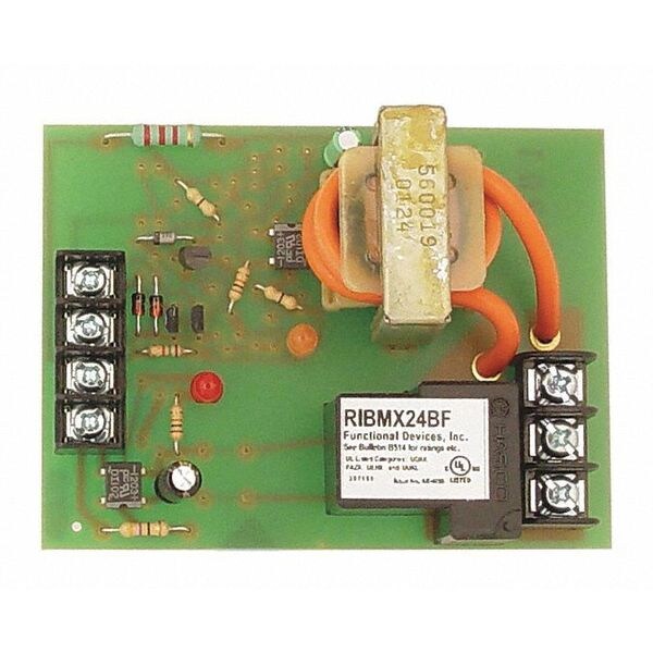 Functional Devices-Rib Track Mount Relay/Current Switch, 20A RIBMX24BF ...