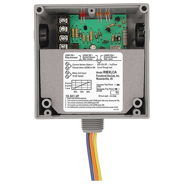 FUNCTIONAL DEVICES INC / RIB Enclosed Relay/Current Switch,10A (RIBXLCA ...