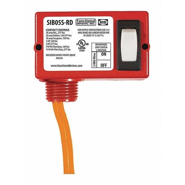 Functional Devices-Rib Enclosed Switch, 20A, On/Off, 2 Position SIB05S ...