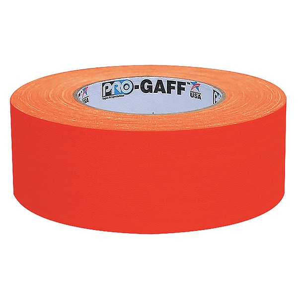 Protapes Matte Cloth Tape, 2x50yd., FL Orange PRO-GAFF | Zoro