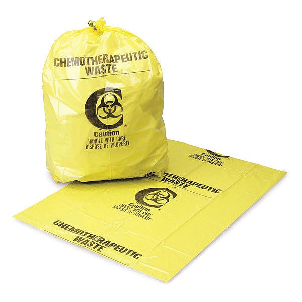 Medegen Medical Products Chemo Bag, 25x34", 2.0mL, Yellow, PK250 9230 ...