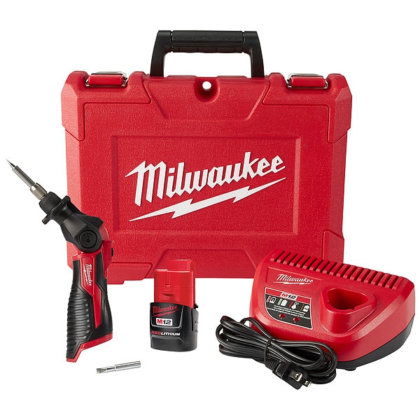 MILWAUKEE M12 Soldering Iron Kit (2488-21) | Zoro