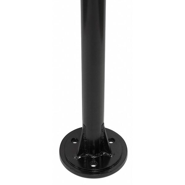 Tapco Sign Post, Round, 12 ft., Aluminum, Black 203-01112 | Zoro