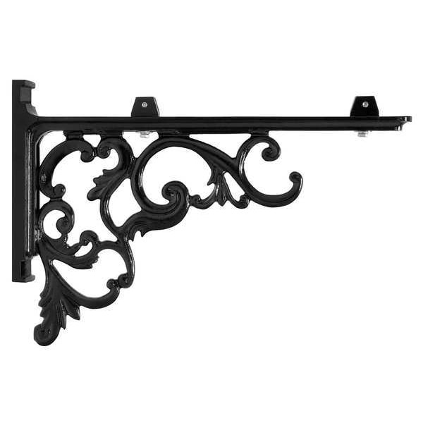 Tapco Sign Mounting Brackets, Aluminum, Black 203-00498 | Zoro