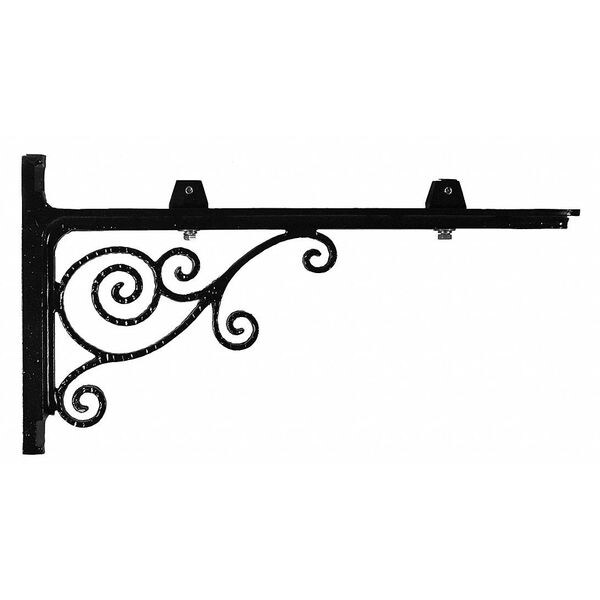 Tapco Sign Mounting Brackets, Aluminum, Black 203-00335 | Zoro