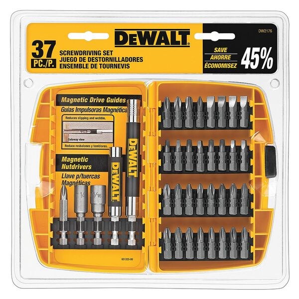 Dewalt 37 Pc. Screwdriving Set with Tough Case(R) DW2176 | Zoro