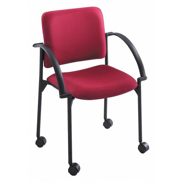 Safco Stack Chair, Moto Series, Burgundy, PK2 4184BG | Zoro