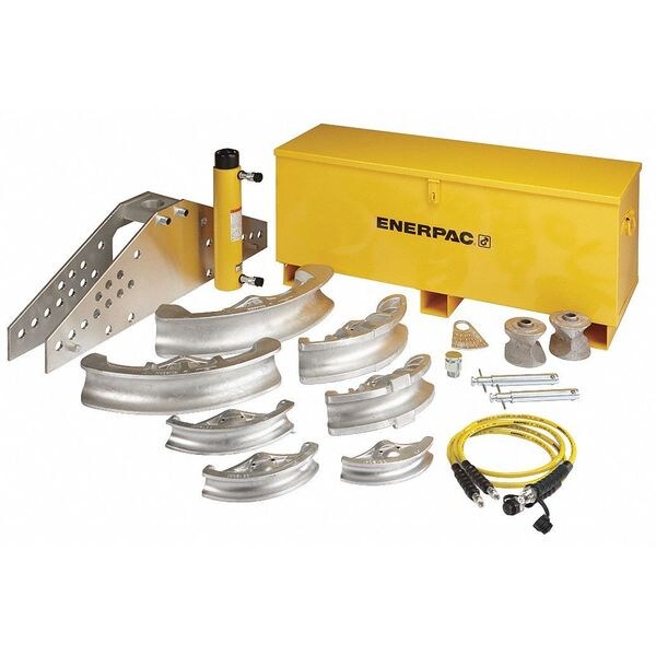 Enerpac Hydraulic Pipe Bender, 9 Shoes, 1-1/4 to 4 in Size Range 8-7/8 ...