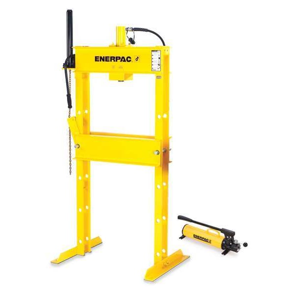 Enerpac IPH3080, 30 Ton, H-Frame Hydraulic Press with RR3014 Double ...