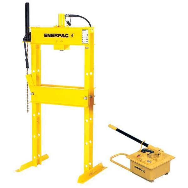 Enerpac IPH10030, 100 Ton, H-Frame Hydraulic Press with RC10010 Single ...