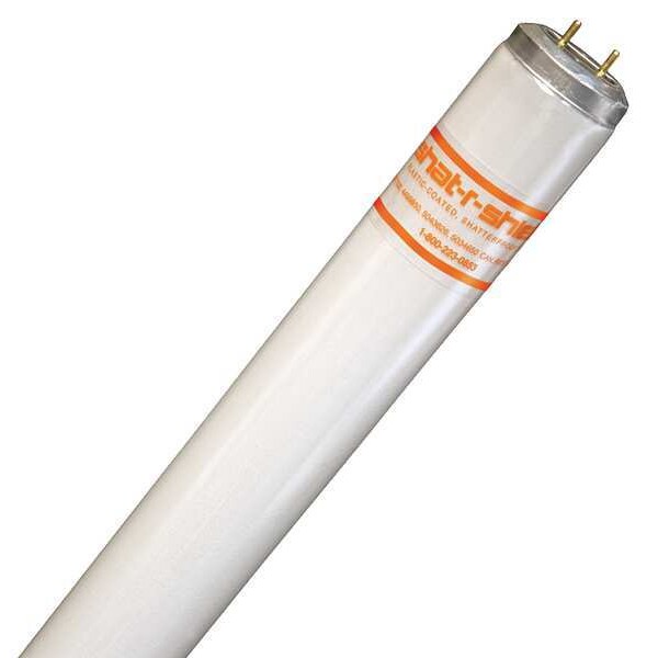 Shat-R-Shield SHAT-R-SHIELD 40W, T12 Linear Fluorescent Light Bulb ...