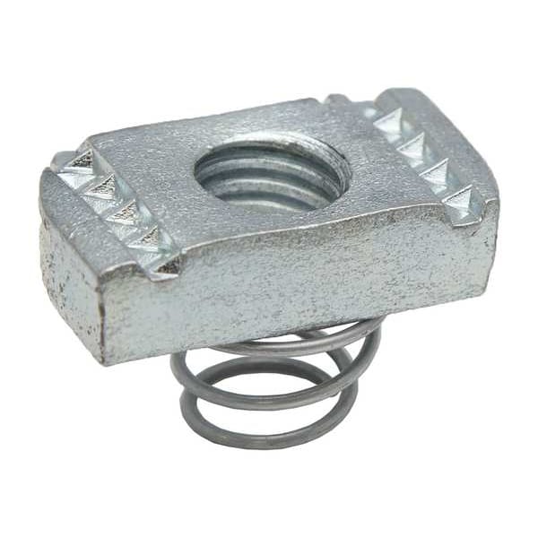 Flex-Strut Channel Nut, Short Spring, 5/16" FS-5/16SS E/G | Zoro