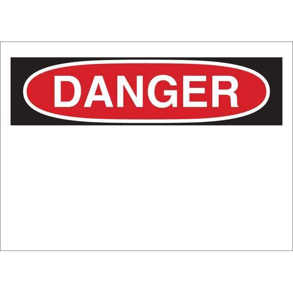 Condor Danger Sign, Plastic, 7 in. H, Danger, Text 35GC15 | Zoro