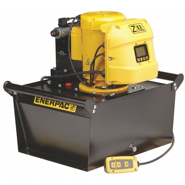 Enerpac Hydraulic Pump, Electric, 1 hp, Induction Motor, 10,000 psi Max ...