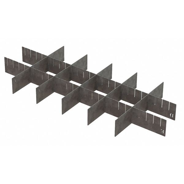 Swivel Storage Solutions Divider, Silver, Steel PRDDG2500 | Zoro