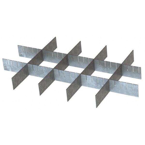 Swivel Storage Solutions Divider, Silver, Steel PRDDS3400 | Zoro