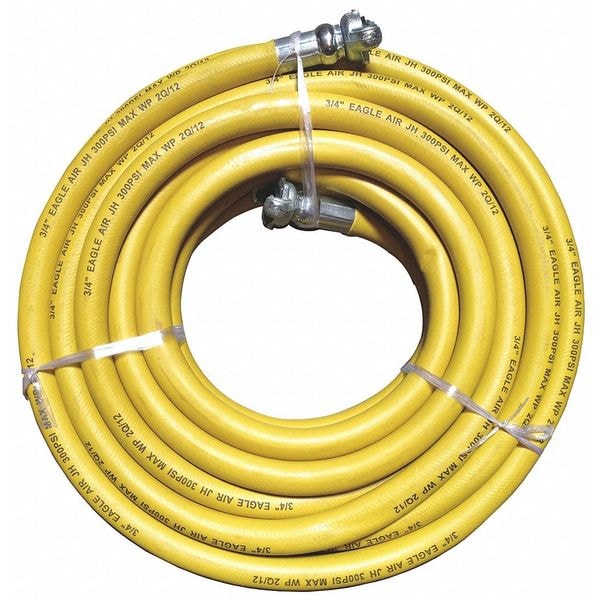 Eagle 3/4" x 50 ft Rubber Coupled Air Jackhammer Hose 300 psi YL 001 ...