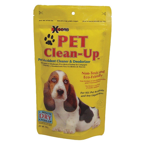 Xsorb Pet Clean-Up Absorbent, 1L, PK12 DB01-12 | Zoro