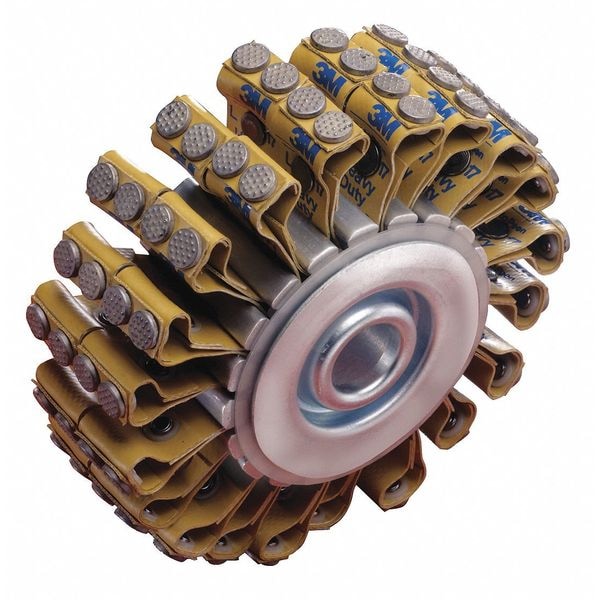 3M Heavy Duty Roto Peen Flap Assembly, 2inx HD-ZH | Zoro