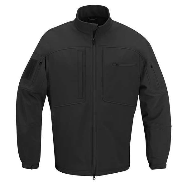 Propper Jacket, 100% Polyester, Full Zipper Front, Black, S ...