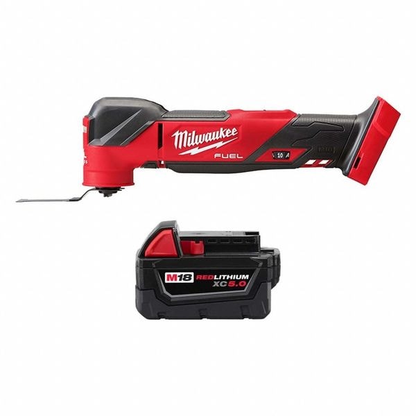 Milwaukee Tool M18 FUEL Oscillating Multi-Tool + M18 XC5.0 Battery 2836 ...