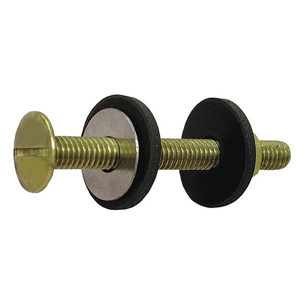 Jones Stephens Tri-Bolt Tank-Bowl Set, 5/16"x3", BR Bolts C03280 | Zoro