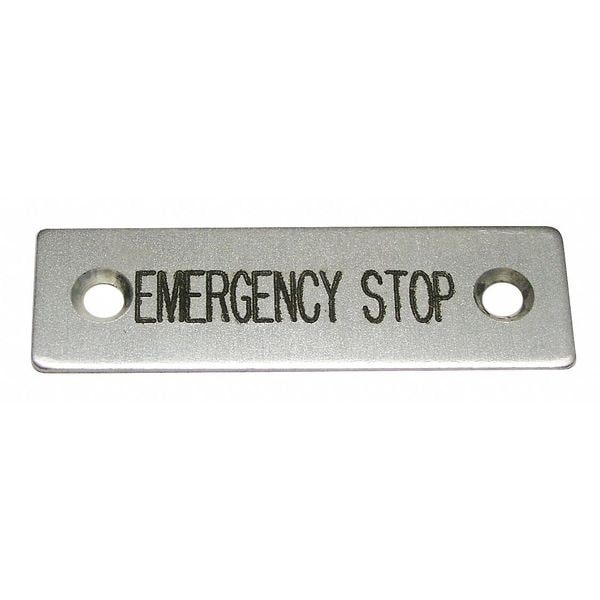 Rees Standard Legend Plate, Emergency Stop 09001004 | Zoro