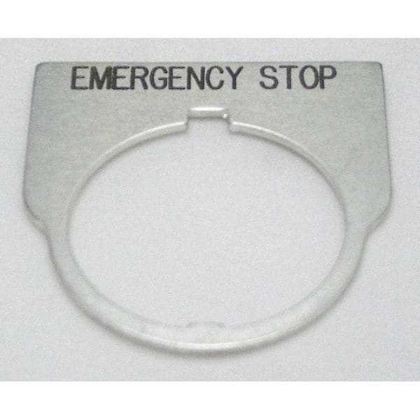 Rees Standard Legend Plate, Emergency Stop 09014004 | Zoro