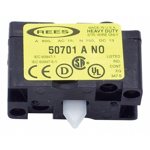 Rees Contact Block, A-Single Circuit, 1 NO 50701000 | Zoro