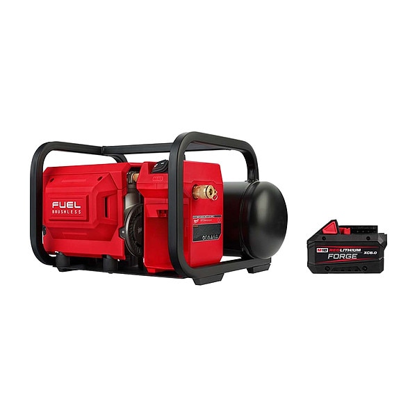 Milwaukee Tool M18 Compressor + RL FORGE 8.0 Battery 2840-20, 48-11 ...
