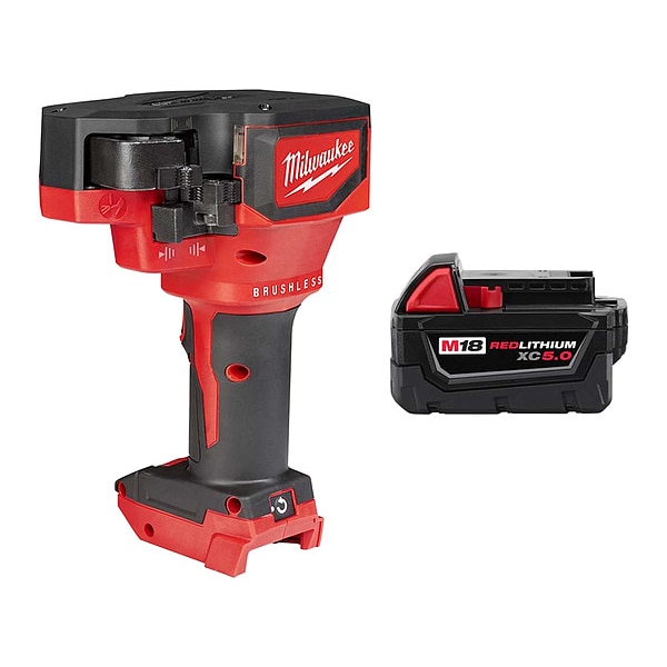 Milwaukee Tool M18 Brushless Threaded Rod Cutter + M18 XC5.0 Battery ...