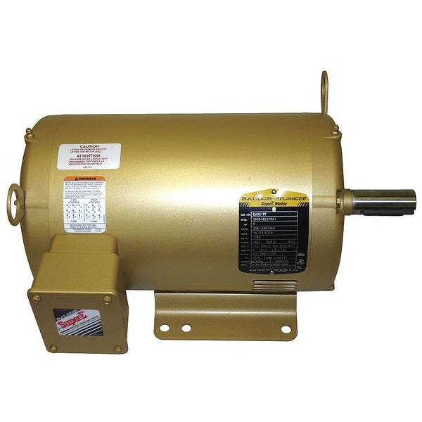 Baldor-Reliance 3-Phase General Purpose Motor, 3 HP, 145TC Frame, 208 ...
