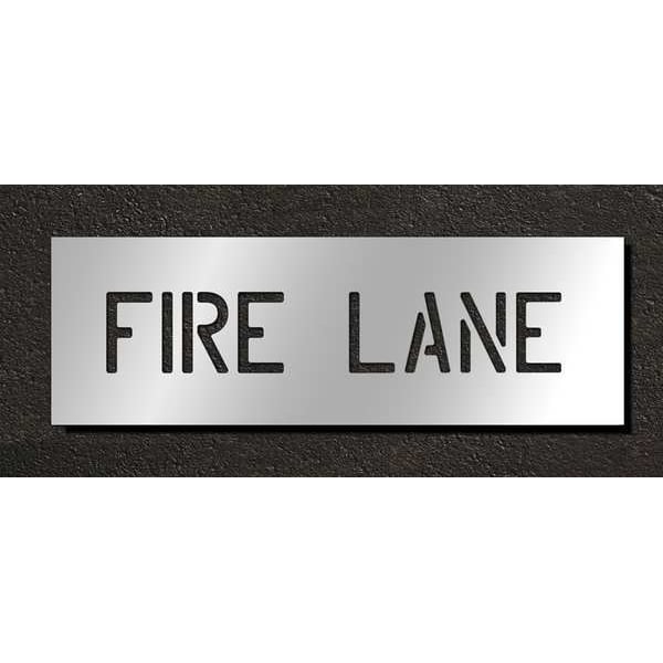 Rae Pavement Stencil, Fire Lane, 4 in STL-116-70431 | Zoro