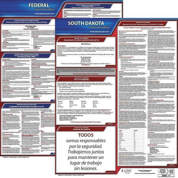 Jj Keller LaborLawPosterSet, Spanish, SD, Plastic 200-SD-K | Zoro