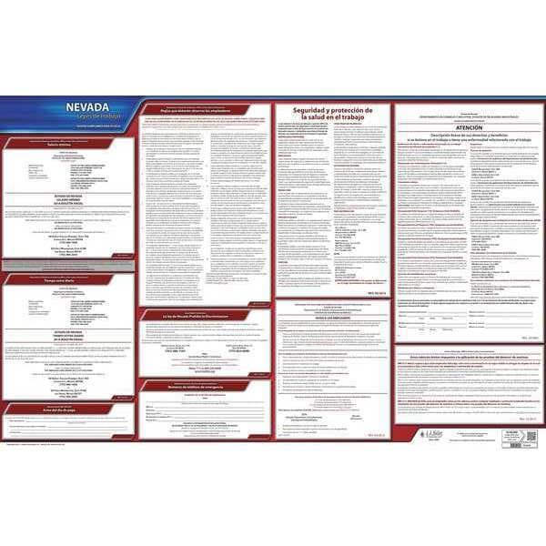 Jj Keller Labor Law Poster, Spanish, NV, Plastic 200-NV | Zoro