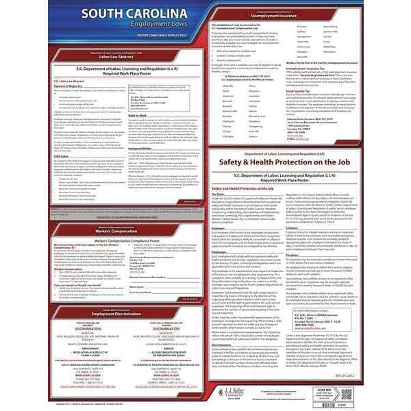 Jj Keller Labor Law Poster, English, SC, Plastic 100-SC | Zoro
