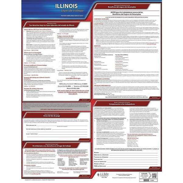 Jj Keller Labor Law Poster, Spanish, IL, Plastic 200-IL | Zoro