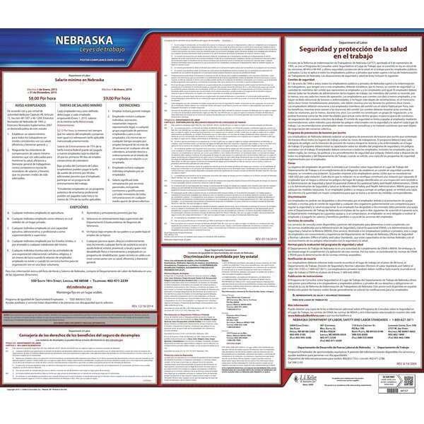 Jj Keller Labor Law Poster, Spanish, NE, Plastic 200-NE | Zoro