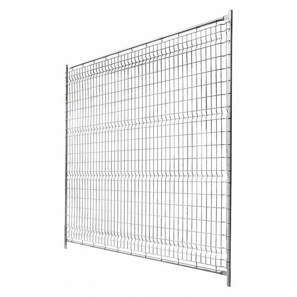 Metaltech Wire Partition Panel, Galvanized Metal CT-TFP10396PLUSHS | Zoro