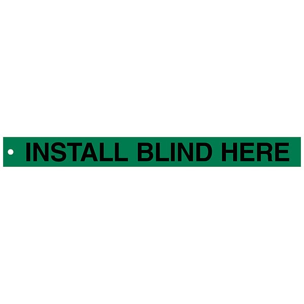 Brady Isolation Blind Tags, 2in.Hx20in.W, PK25 132452 | Zoro