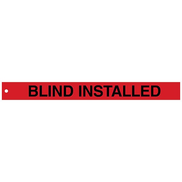 Brady Isolation Blind Tag, Construction, Polyester, 2 in H x 20 in W ...